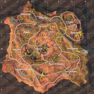 Conoce el mapa de Kalahari - Free Fire - Liga de Cracks